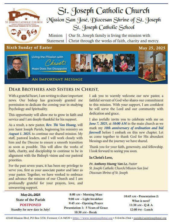 Online Bulletin - St. Joseph Catholic Church